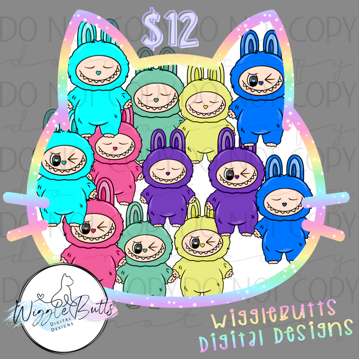 Little Monsters ClipArt Bundle – Wigglebutts Digital Designs