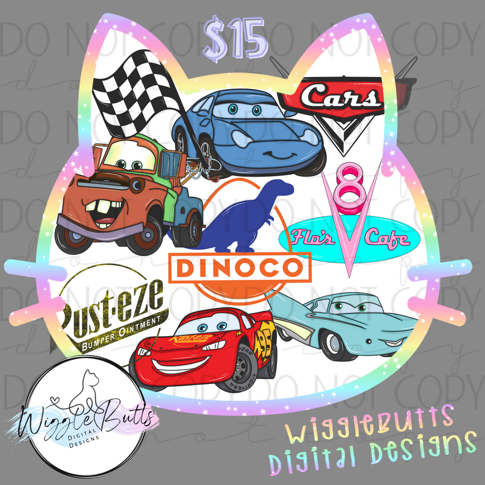 Cars Trucks Vehicles ClipArt Bundle – Wigglebutts Digital Designs