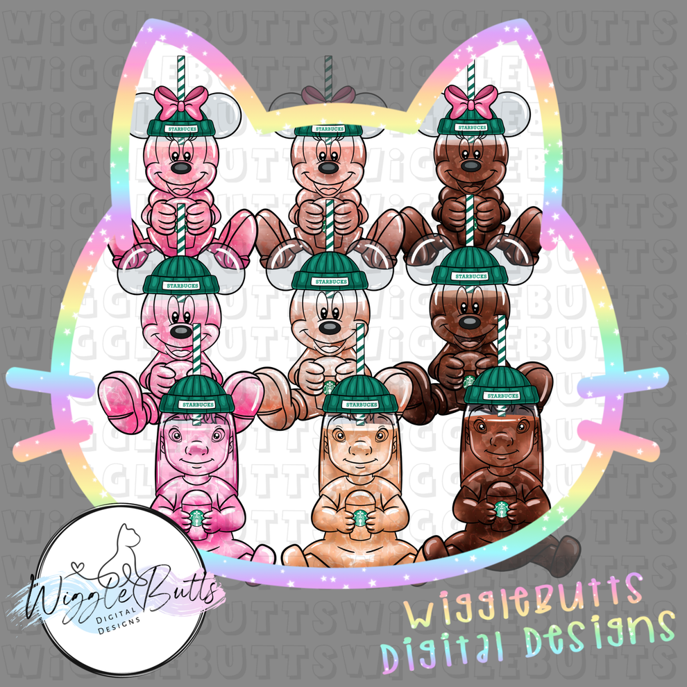 Coffee Lovers Character Cups and Matching Elements Semi Exclusive Clip ...