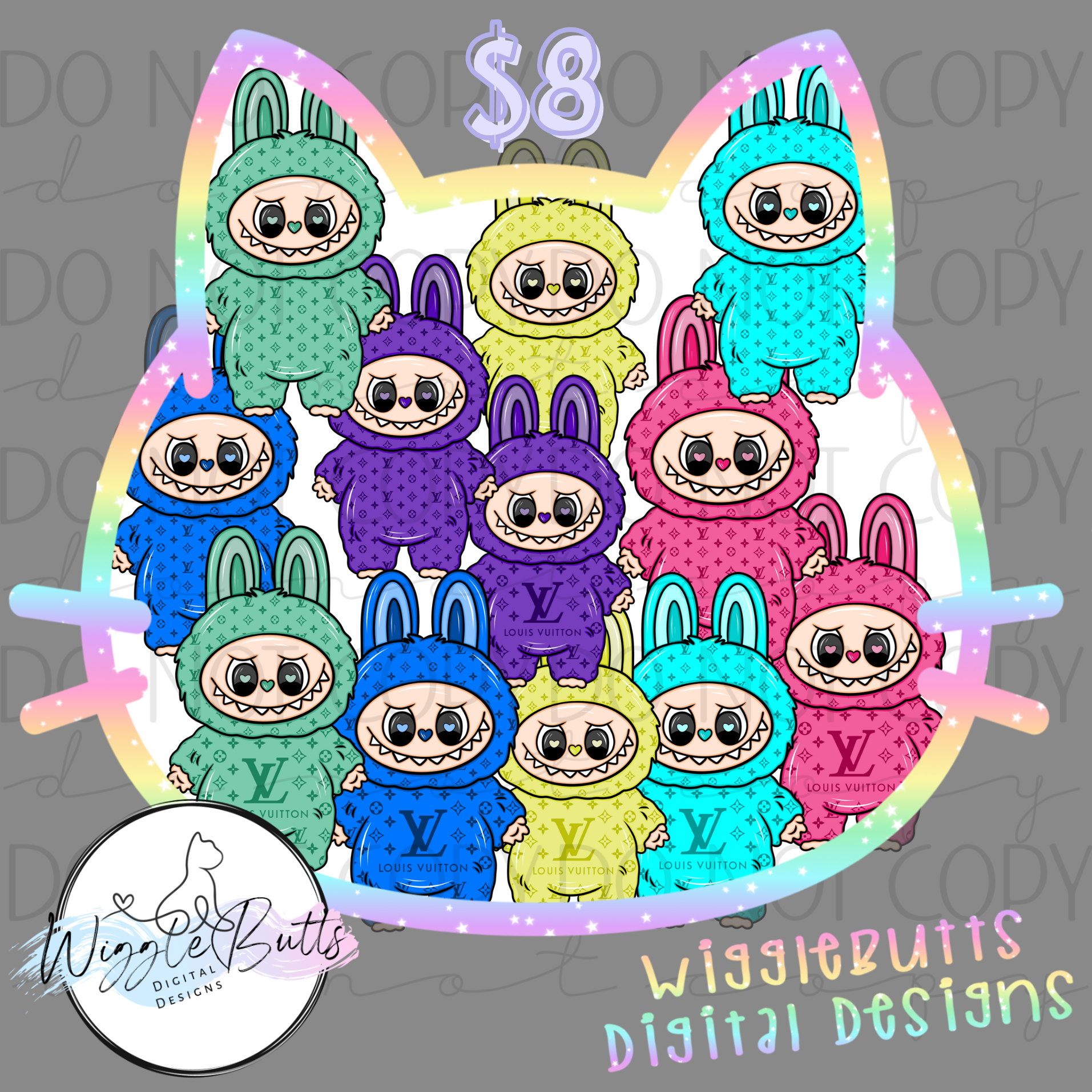 Little Monsters Boujee ClipArt Bundle – Wigglebutts Digital Designs