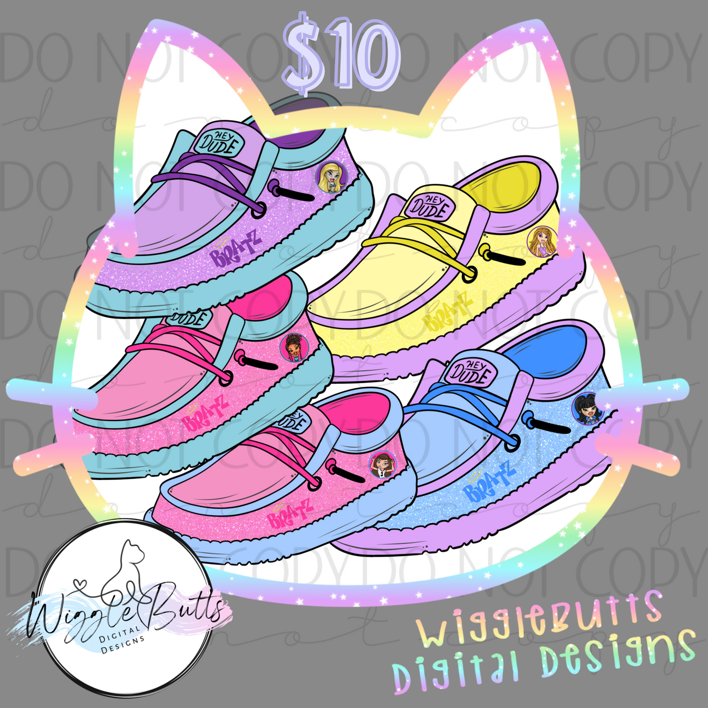 Bratty Girls Boujee Shoes ClipArt Bundle – Wigglebutts Digital Designs