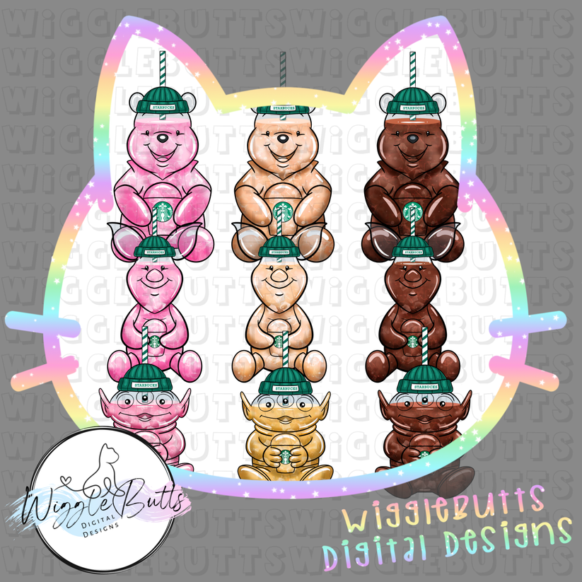 Coffee Lovers Character Cups and Matching Elements Semi Exclusive Clip ...